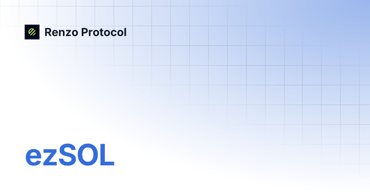 ezSOL | Renzo Protocol